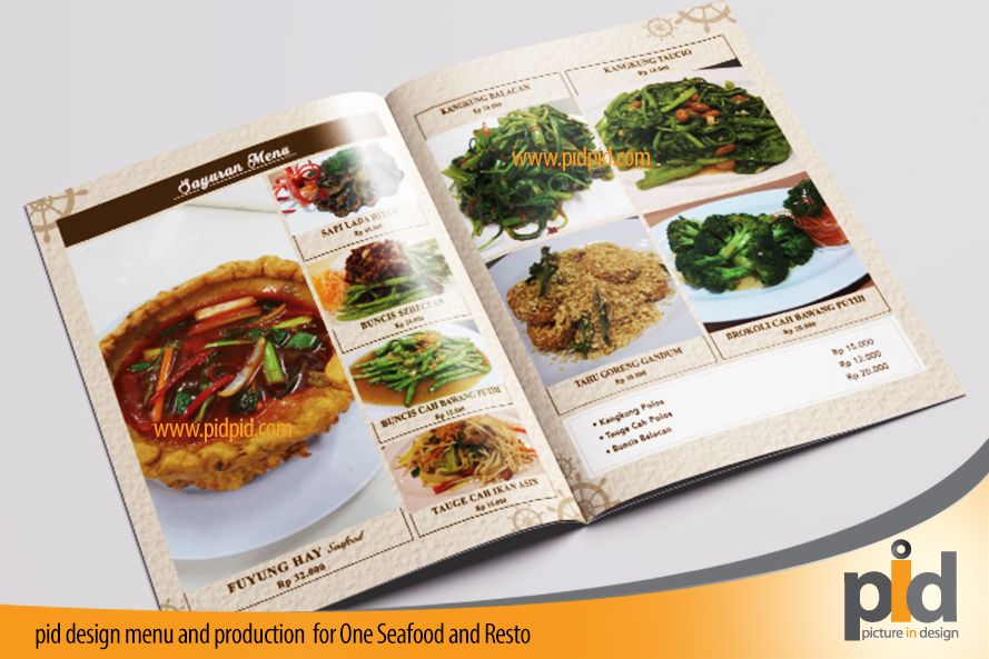 Desain Menu Restoran Seafood